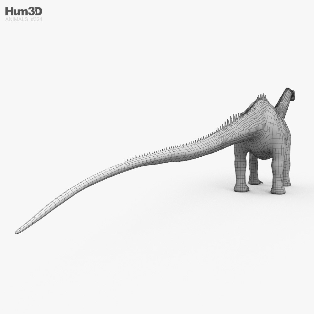 Diplodocus Modelo 3D - Descargar Dinosaurio on 3DModels.org