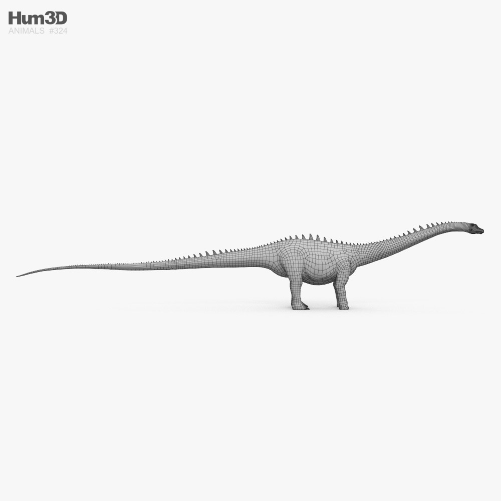 Diplodocus Modelo 3D - Descargar Dinosaurio on 3DModels.org