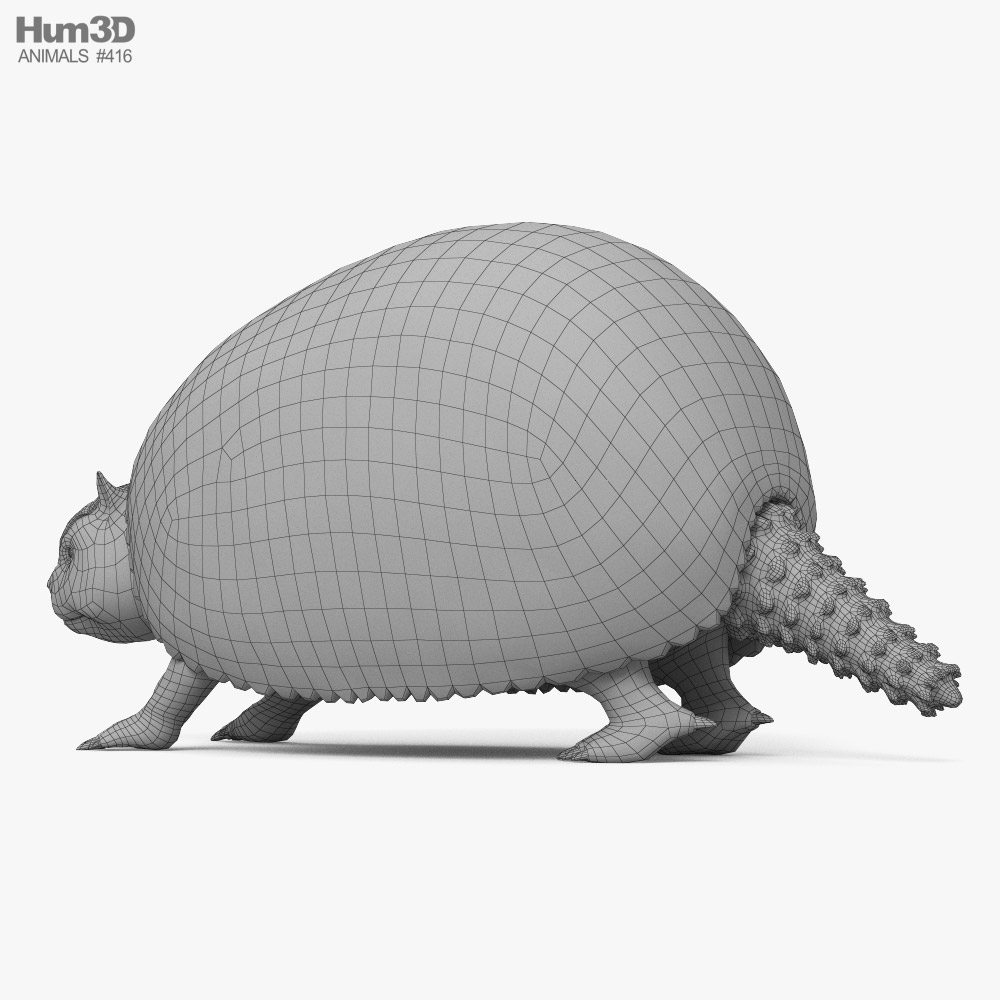Glyptodon Modelo 3D - Baixar Dinossauro no 3DModels.org