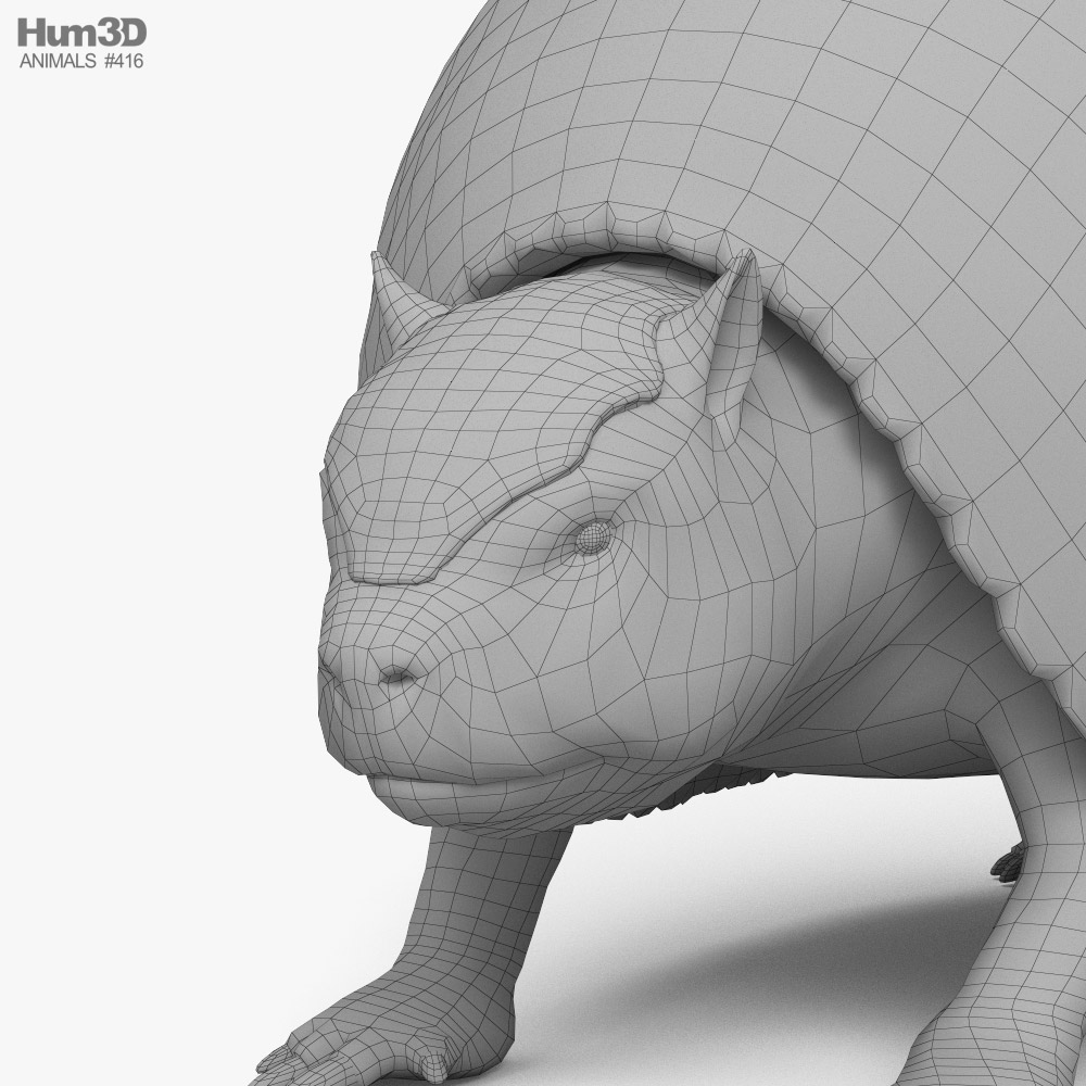 Gliptodonte Prehistórico Modelo 3D - Descargar Dinosaurio activado ...