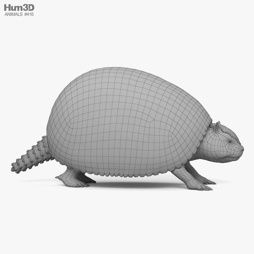 Glyptodon Modelo 3D - Baixar Dinossauro no 3DModels.org