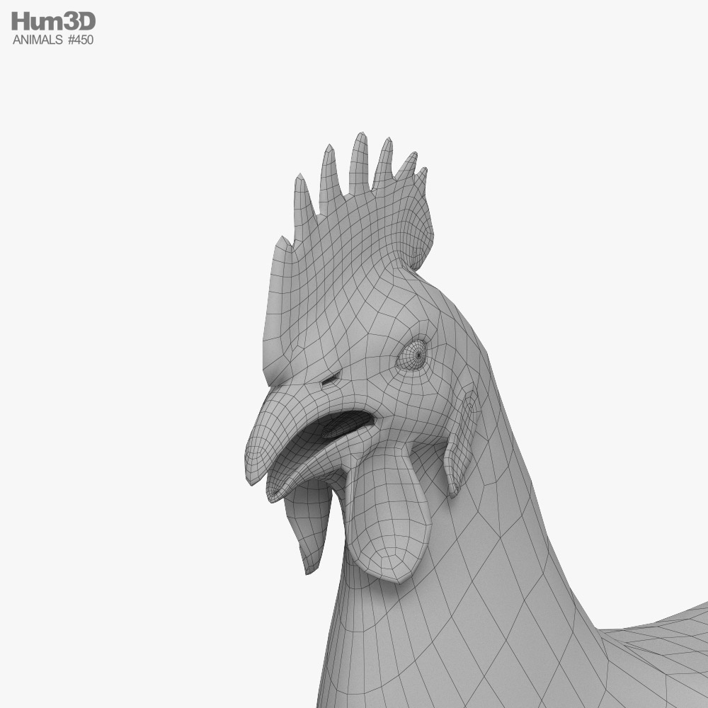 Brown Chicken (Hen) 3D model - Download Birds on 3DModels.org
