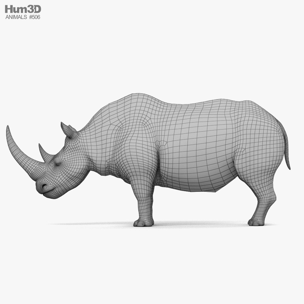 Woolly Rhinoceros 3D model - Download Mammals on 3DModels.org