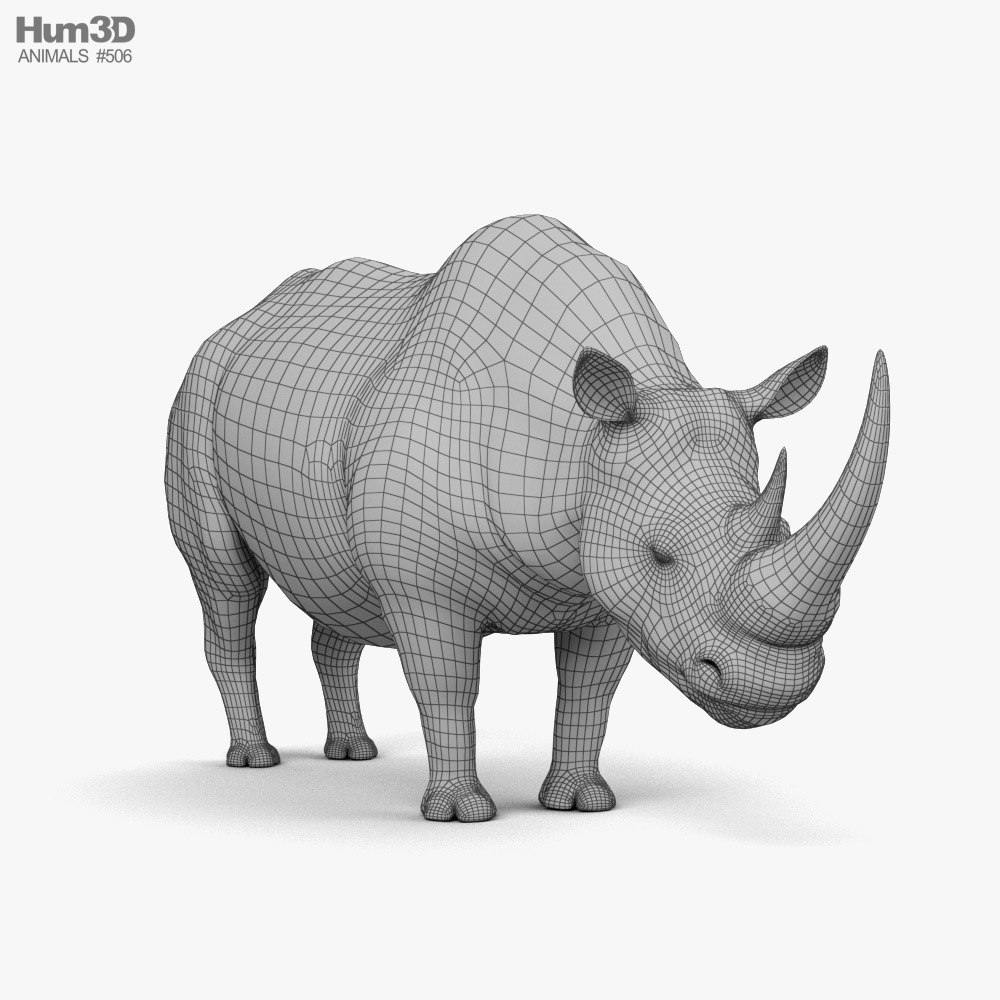 Woolly Rhinoceros 3D model - Download Mammals on 3DModels.org