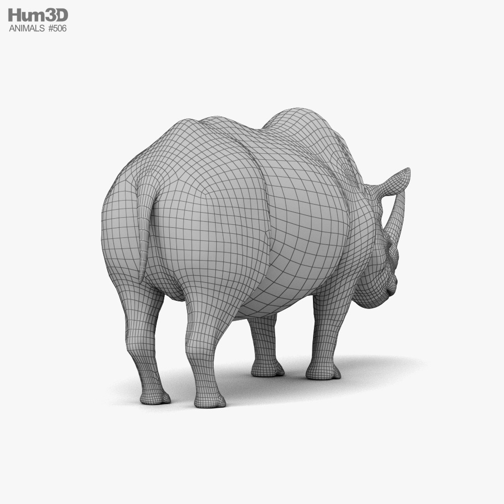 Woolly Rhinoceros 3D model - Download Mammals on 3DModels.org