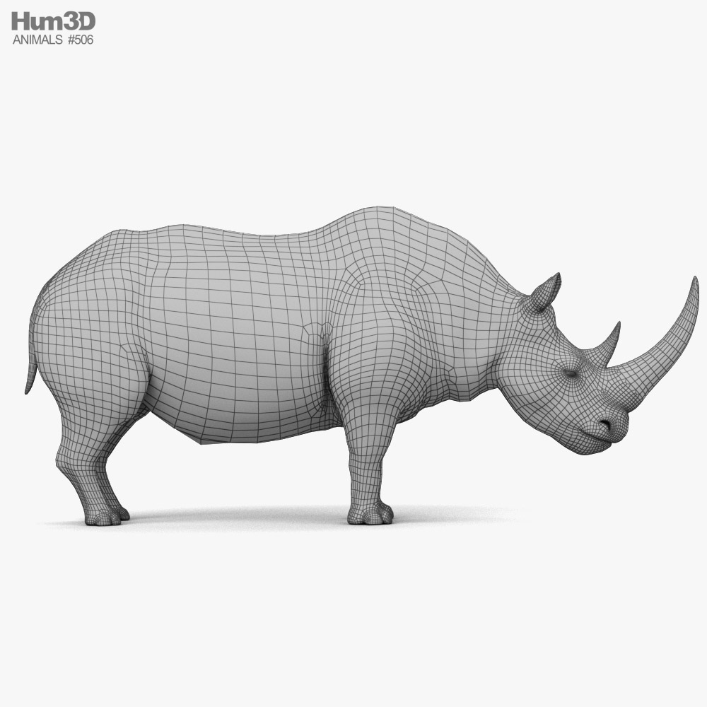 Woolly Rhinoceros 3D model - Download Mammals on 3DModels.org