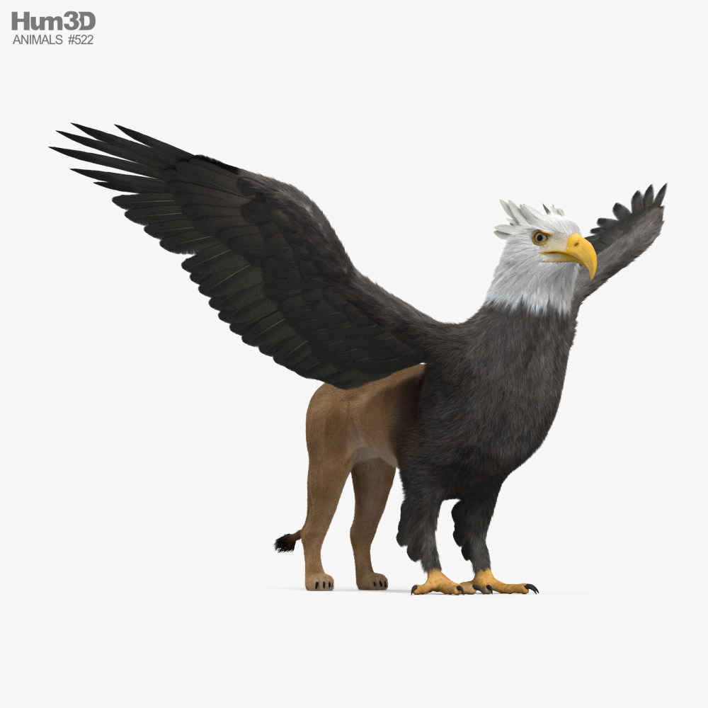 Griffin 3D model - Download Mythological creatures on 3DModels.org