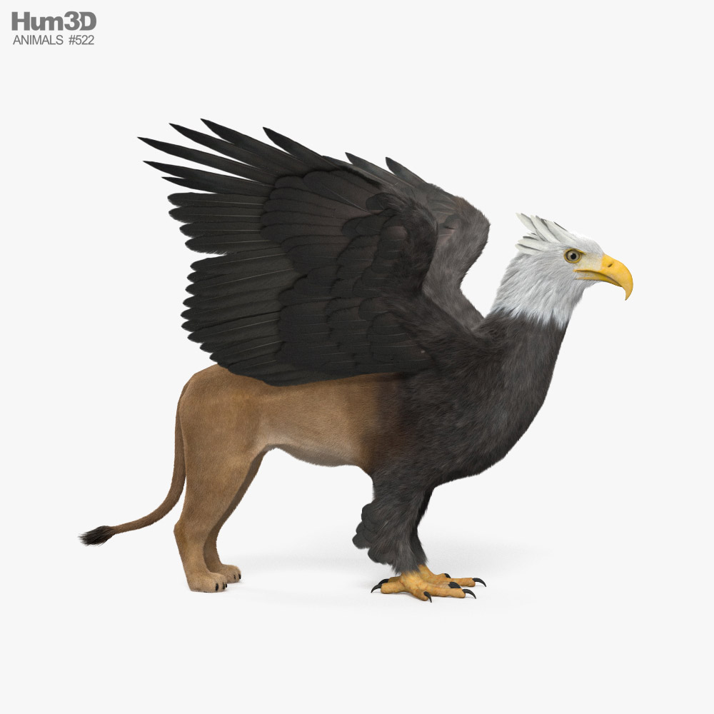 Griffin 3D model - Download Mythological creatures on 3DModels.org
