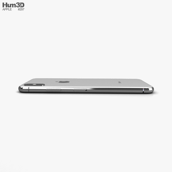 Apple iPhone XS Max Silver 3D model - Download Phones on 3DModels.org