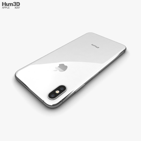 Apple iPhone XS Max Silver 3D model - Download Phones on 3DModels.org
