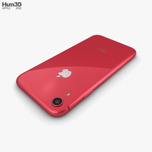 Apple iPhone XR Red 3D model - Download Phones on 3DModels.org