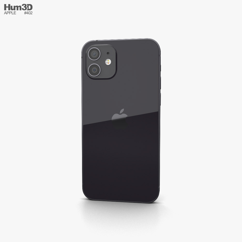 Apple iPhone 12 Black 3D model - Download Phones on 3DModels.org