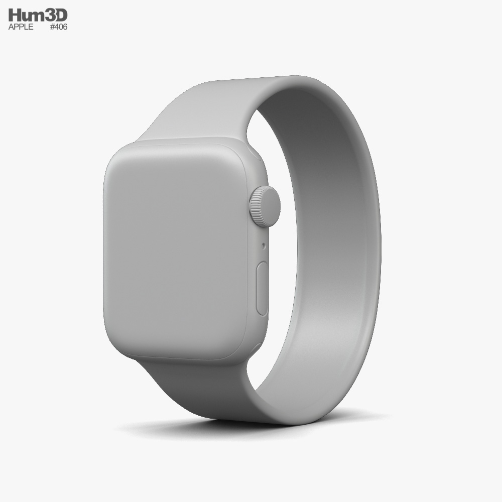 Apple Watch Series 6 44mm Aluminum Space Gray 3D model - Download Smart ...