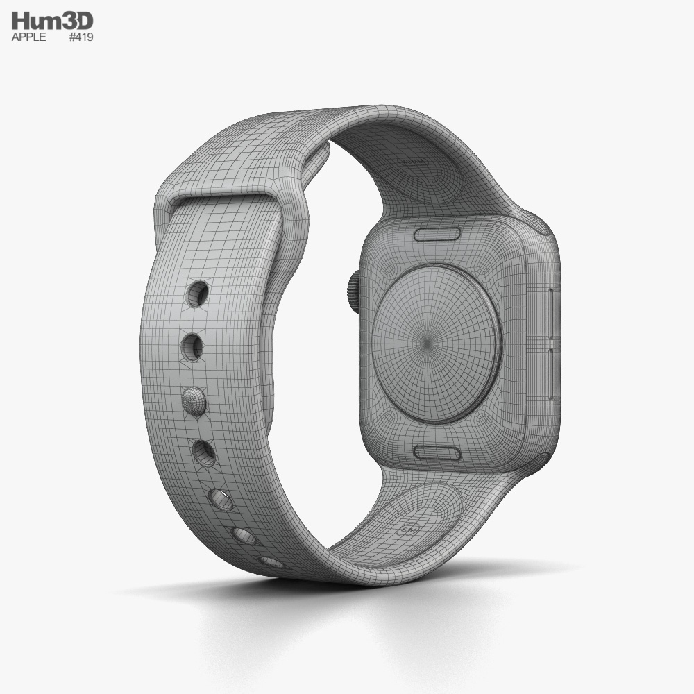 Apple Watch SE 40mm Aluminum Silver 3D model - Download Smart watch on ...