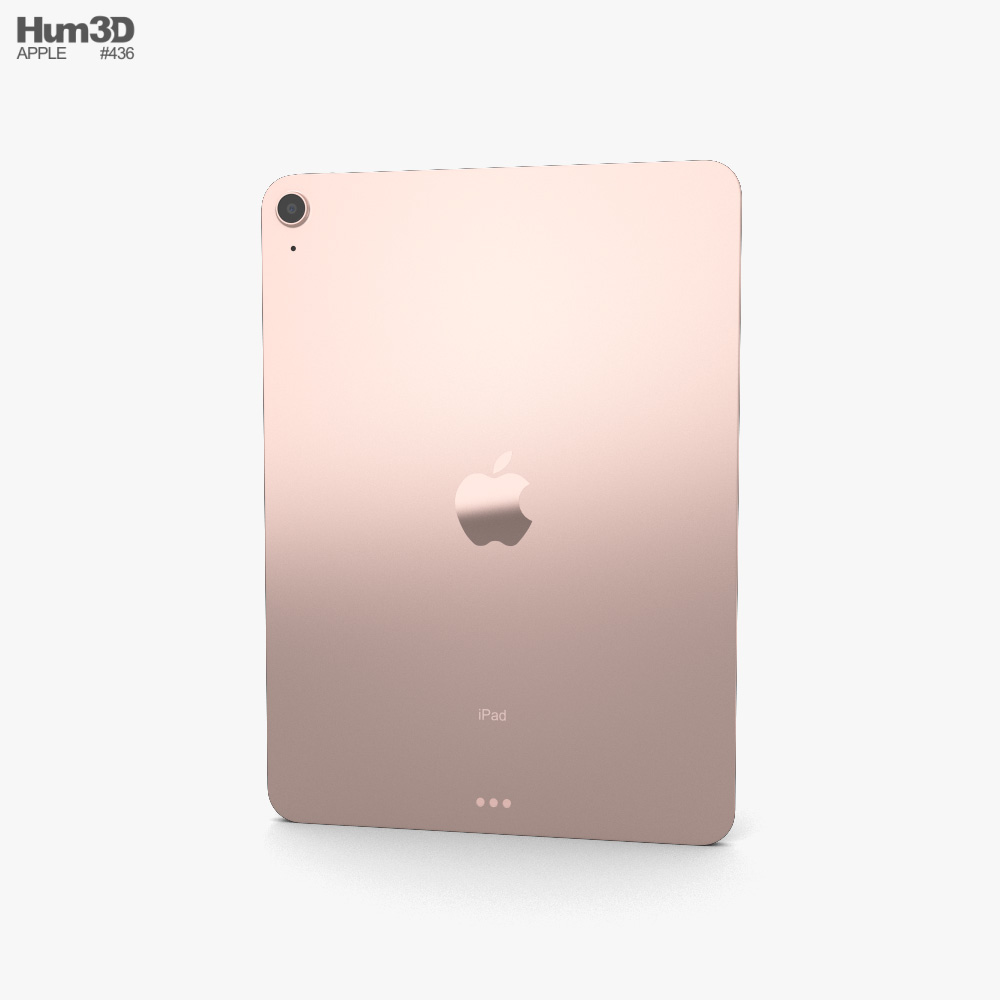 Apple iPad Air 2020 Rose Gold 3D модель - Скачати Планшети на 3DModels.org