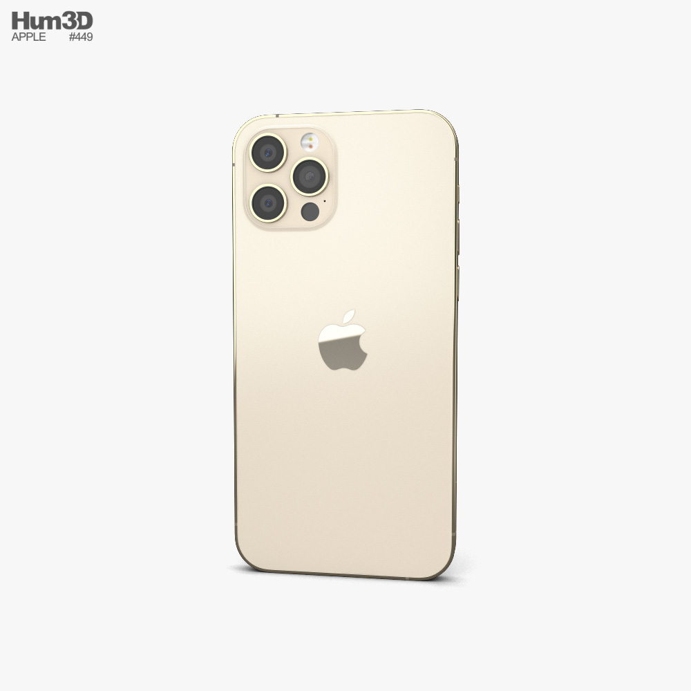 Apple iPhone 12 Pro Gold 3D model - Download Phones on 3DModels.org
