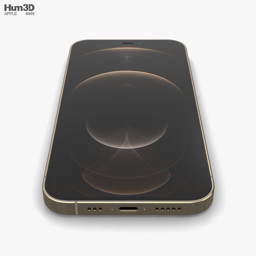 Apple iPhone 12 Pro Gold 3D model - Download Phones on 3DModels.org