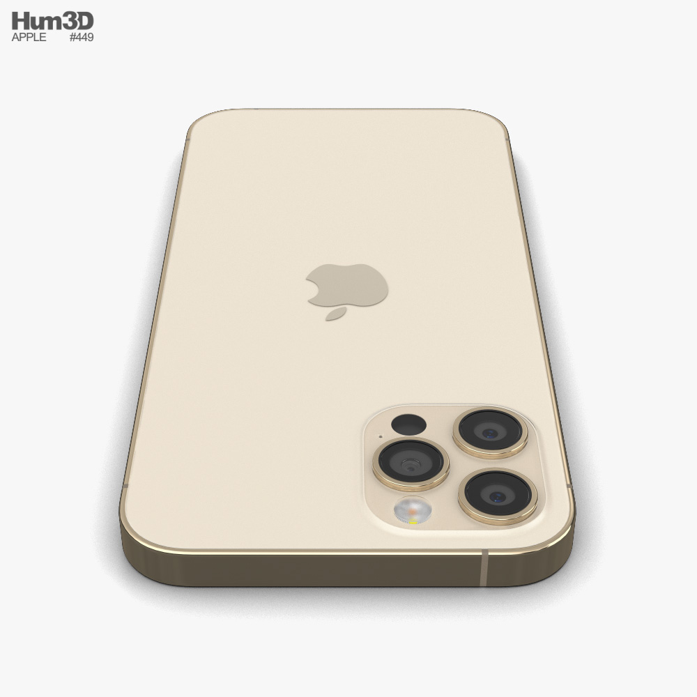 Apple iPhone 12 Pro Gold 3D model - Download Phones on 3DModels.org
