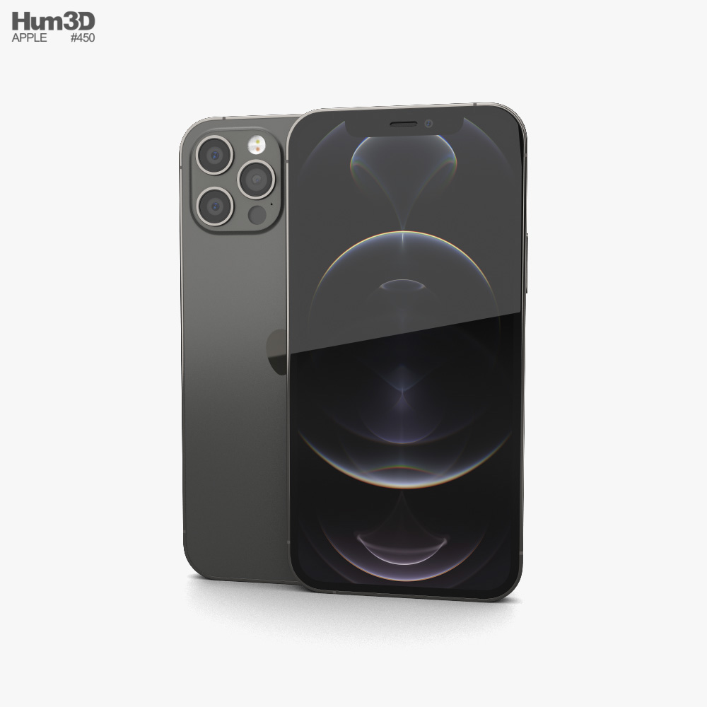 Apple iPhone 12 Pro Graphite 3D model - Download Phones on 3DModels.org