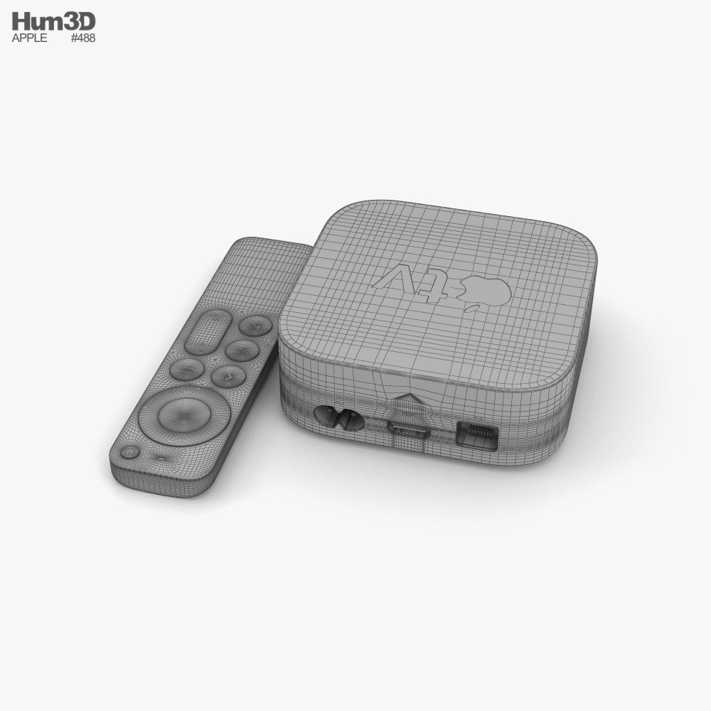 Apple TV 4K 2021 3D model - Download Television on 3DModels.org