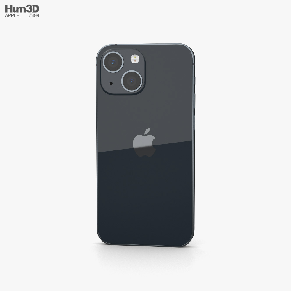 Apple iPhone 13 mini 미드나이트 3D 모델 - 다운로드 전화 켜기 3DModels.org