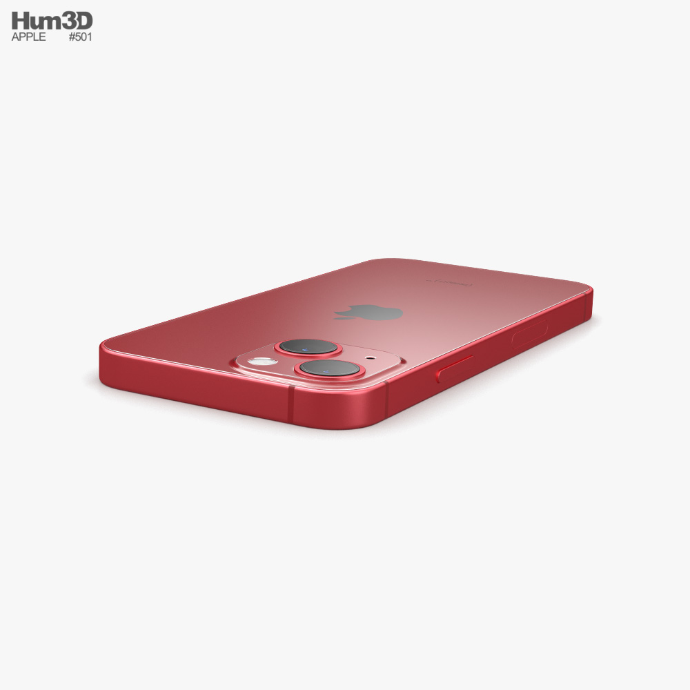 Apple iPhone 13 mini Red 3D model - Download Phones on 3DModels.org