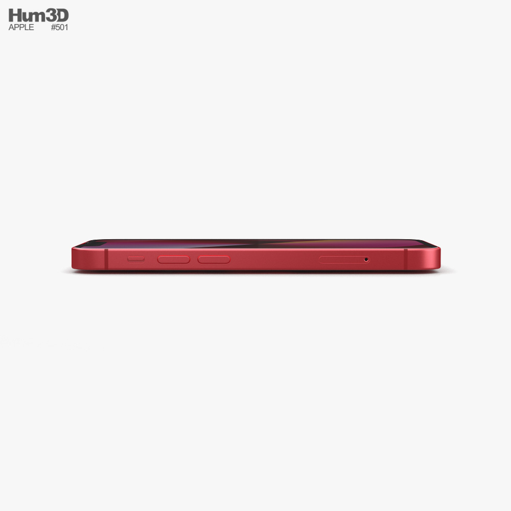 Apple iPhone 13 mini Red 3D model - Download Phones on 3DModels.org
