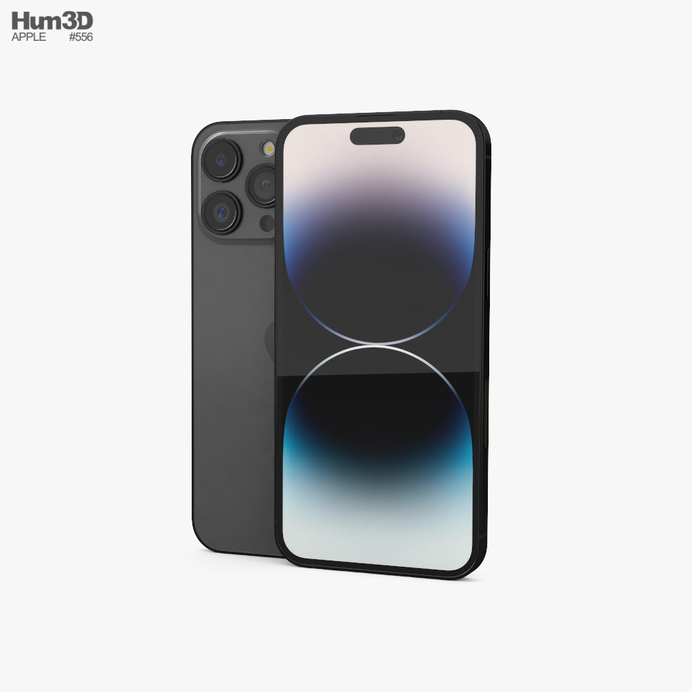 Apple iPhone 14 Pro Max en Space Black Modelo 3D - Descargar Teléfonos ...