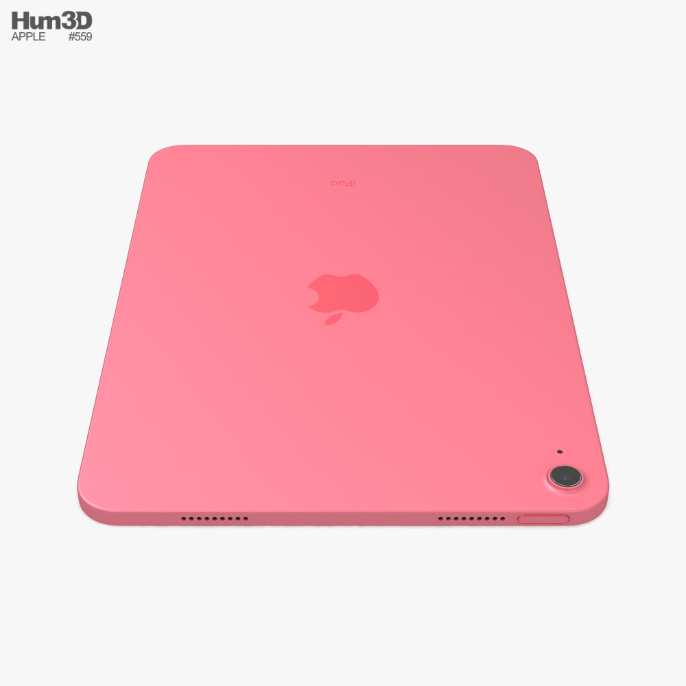 Apple iPad 10th Generation Pink 3D model - Download Tablet on 3DModels.org