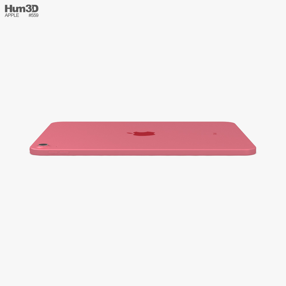 Apple iPad 10th Generation Pink 3D model - Download Tablet on 3DModels.org