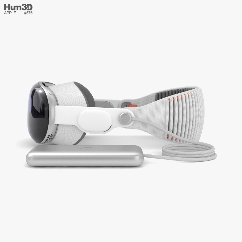 苹果视觉专业版 3D模型 - 下载 电子配件 开启 3DModels.org
