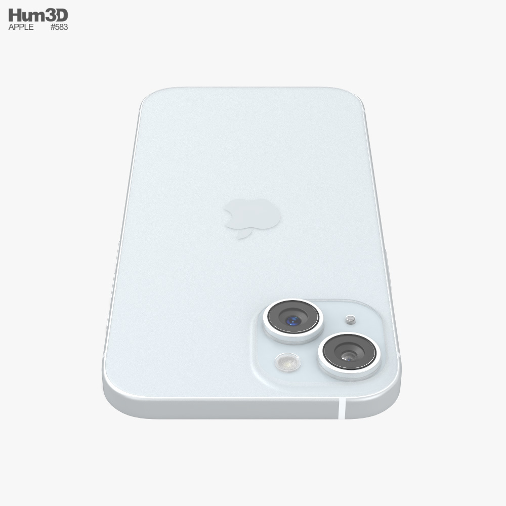 Apple iPhone 15 Blue 3D model - Download Phones on 3DModels.org