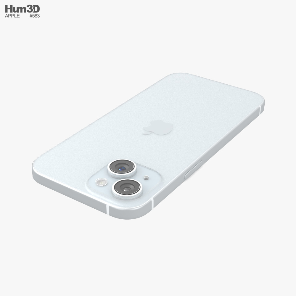 Apple iPhone 15 Blue 3D model - Download Phones on 3DModels.org