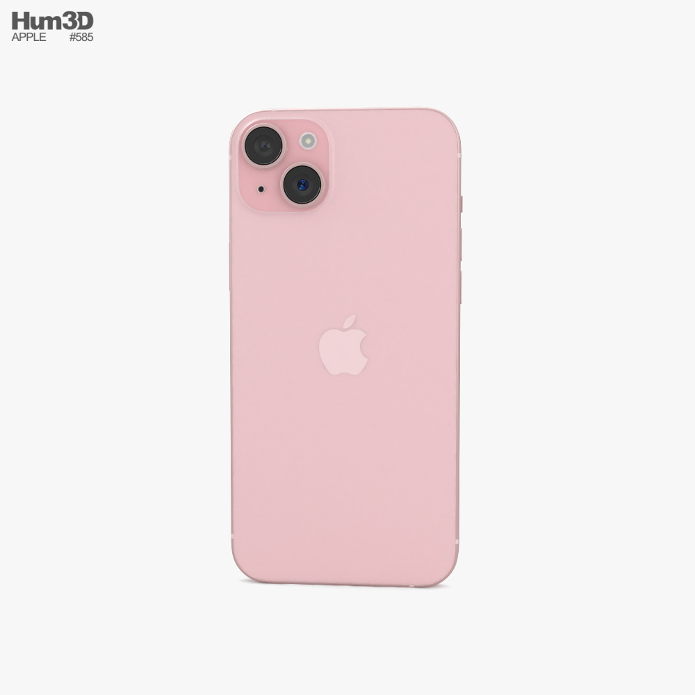Apple iPhone 15 Plus Rosa Modelo 3D - Descargar Teléfonos activado ...