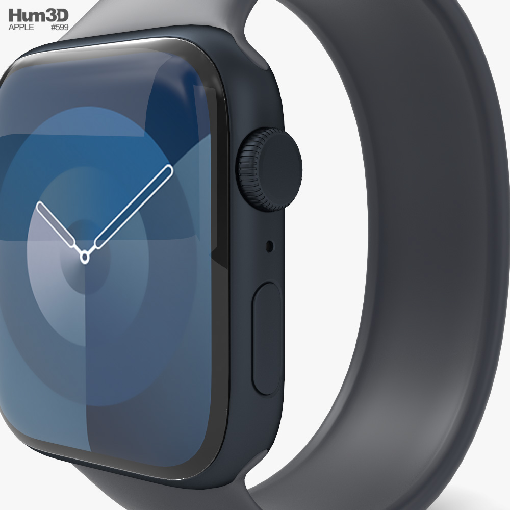 Apple Watch Series 9 41mm Caja Aluminum Midnight con Solo Loop Modelo ...