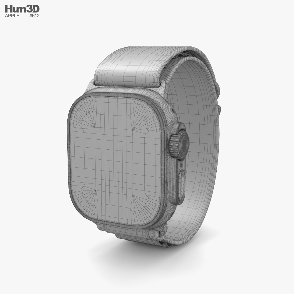 Apple Watch Ultra 2 Alpine Loop 3D model - Download Smart watch on ...