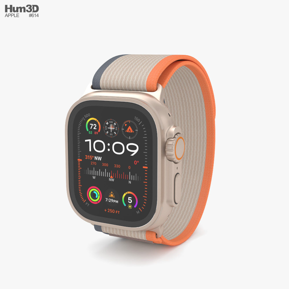 Apple Watch Ultra 2 Trail Loop 3D model - Download Smart watch on ...