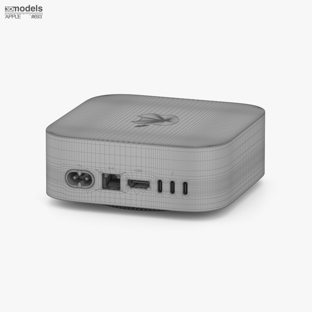 Apple Mac mini 2024 3D model - Download Desktop Computer on 3DModels.org