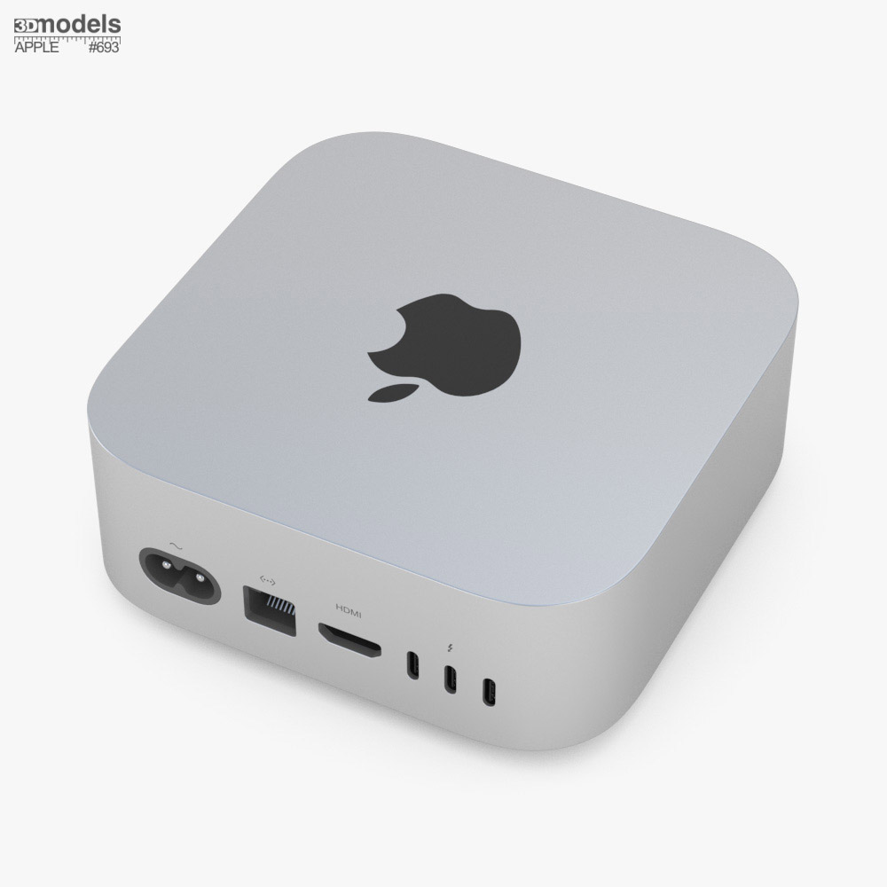 Apple Mac mini 2024 3D model - Download Desktop Computer on 3DModels.org