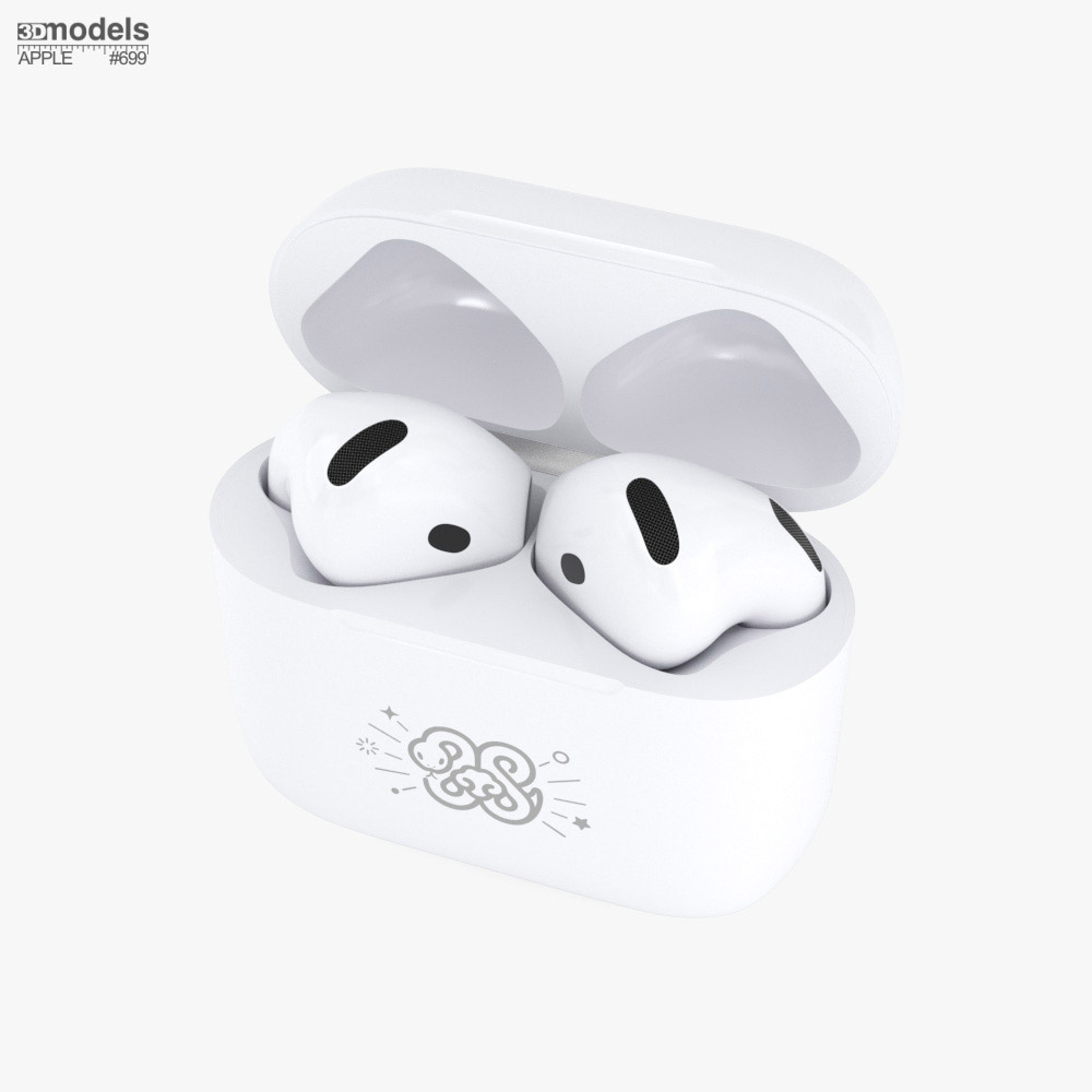 Year of the Snake Special Edition AirPods 4 3D model - Download Audio ...