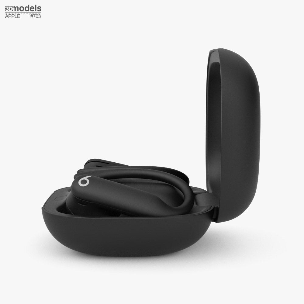 Apple Powerbeats Pro 2 Jet Black 3D model - Download Audio Devices on ...