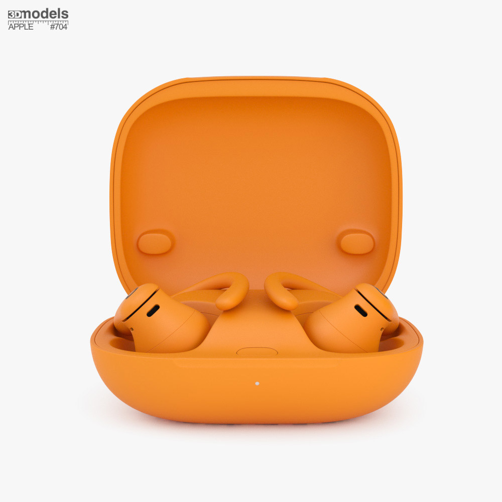 Apple Powerbeats Pro 2 Electric Orange 3D model - Download Audio ...