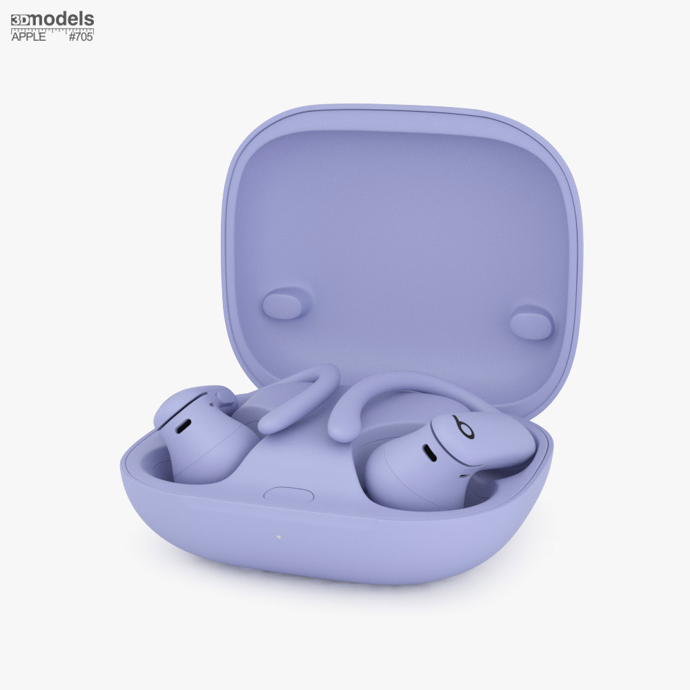 Apple Powerbeats Pro 2 Hyper Purple 3D model - Download Audio Devices ...