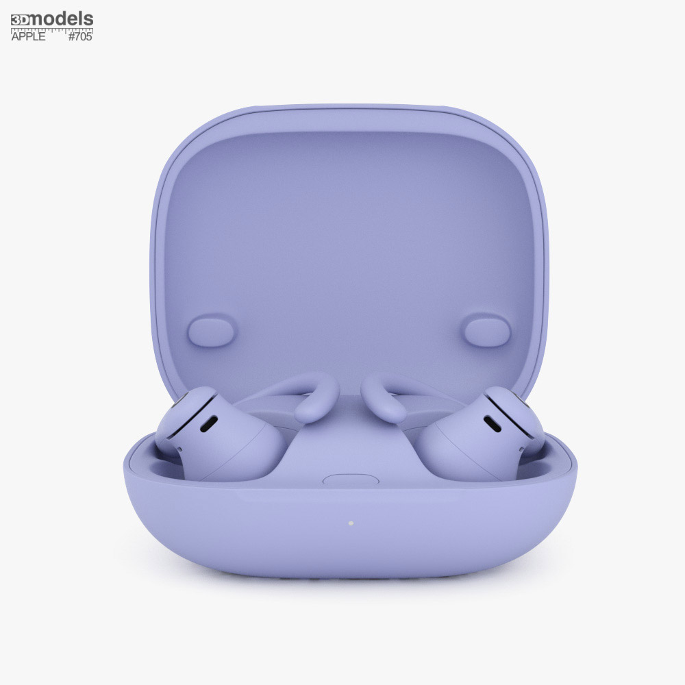 Apple Powerbeats Pro 2 Hyper Purple 3D model - Download Audio Devices ...