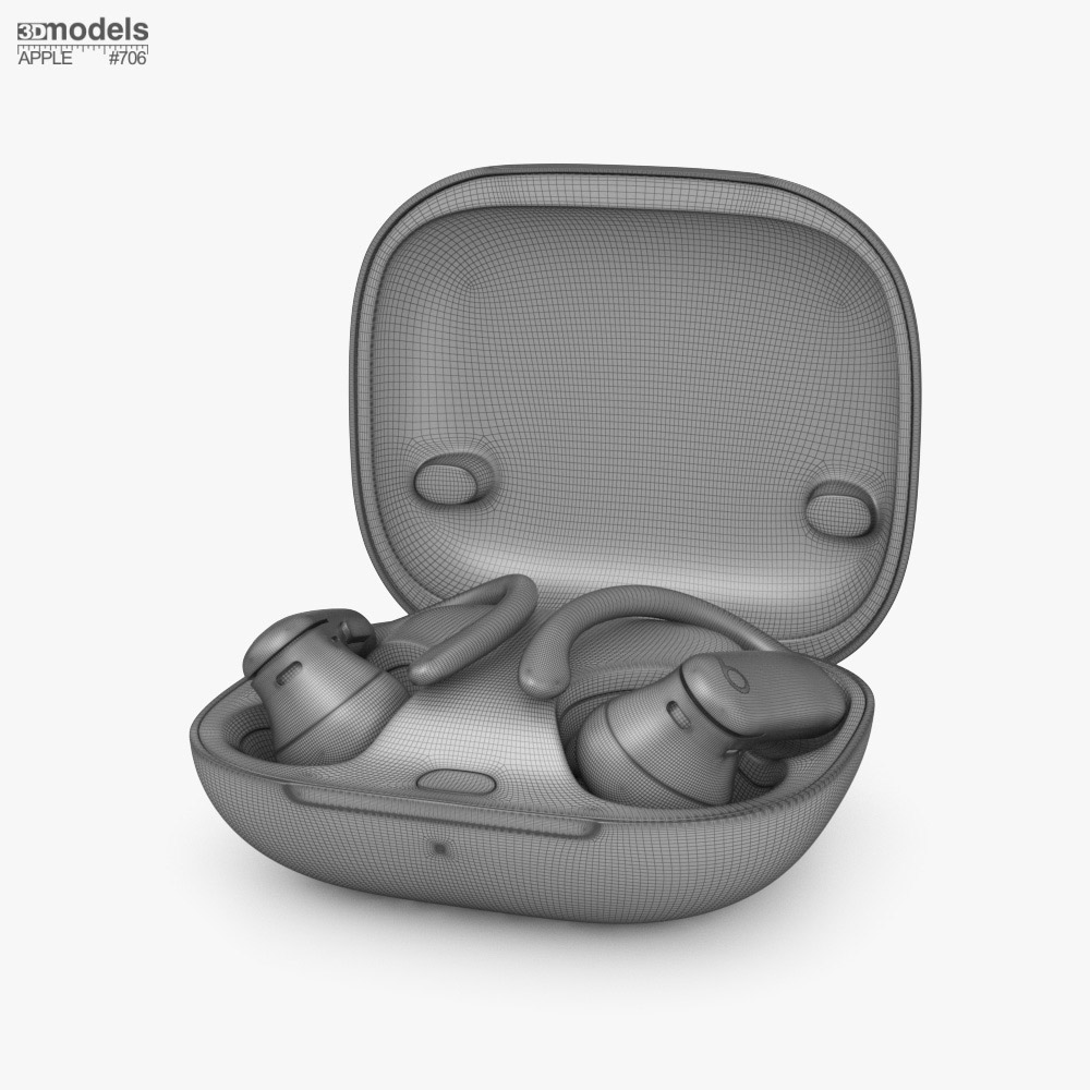 Apple Powerbeats Pro 2 Quick Sand 3D model - Download Audio Devices on ...