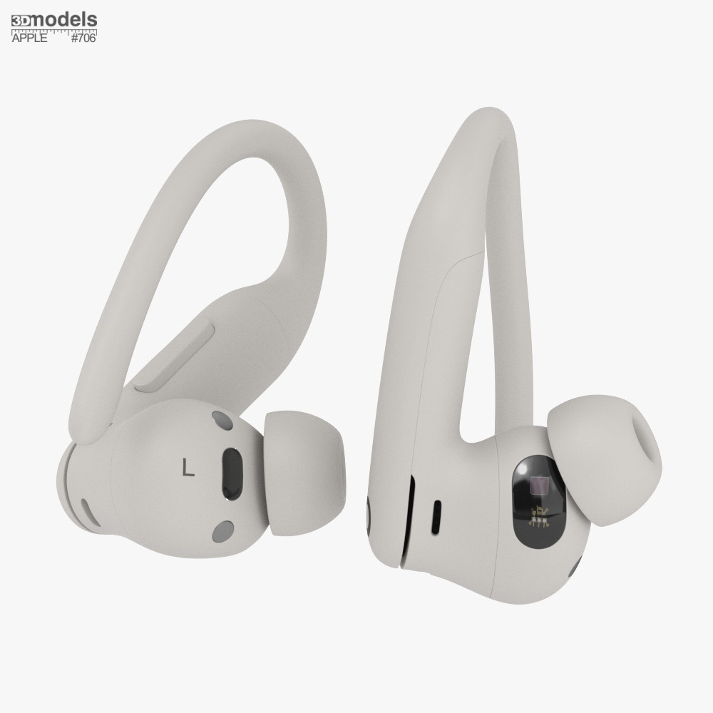 Apple Powerbeats Pro 2 Quick Sand 3D model - Download Audio Devices on ...
