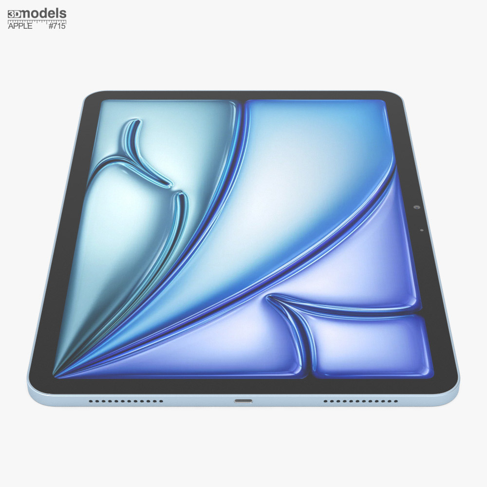 Apple iPad Air M3 11-inch (2025) Blue 3D model - Download Tablet on ...