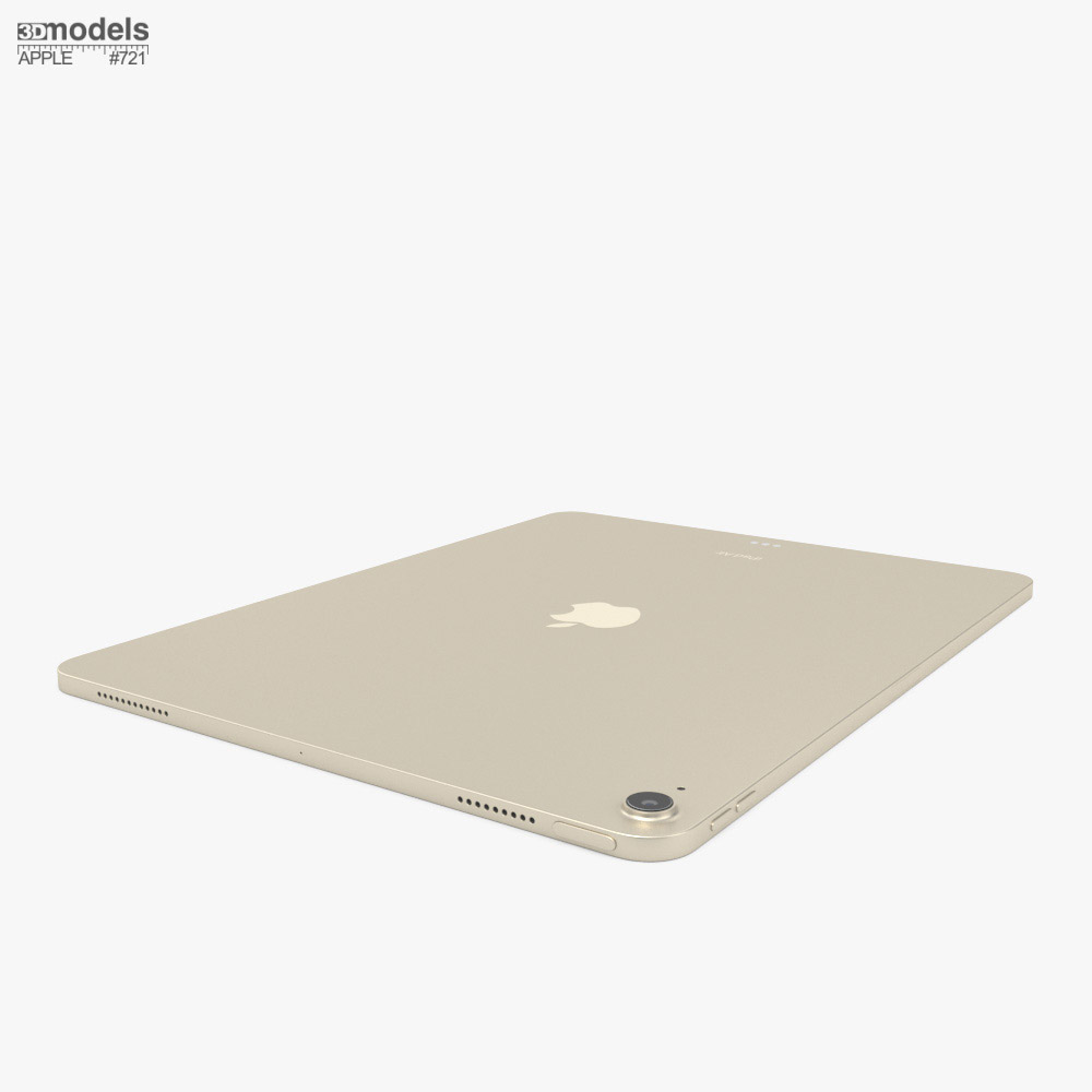 Apple iPad Air M3 13-inch (2025) Starlight 3D model - Download Tablet ...