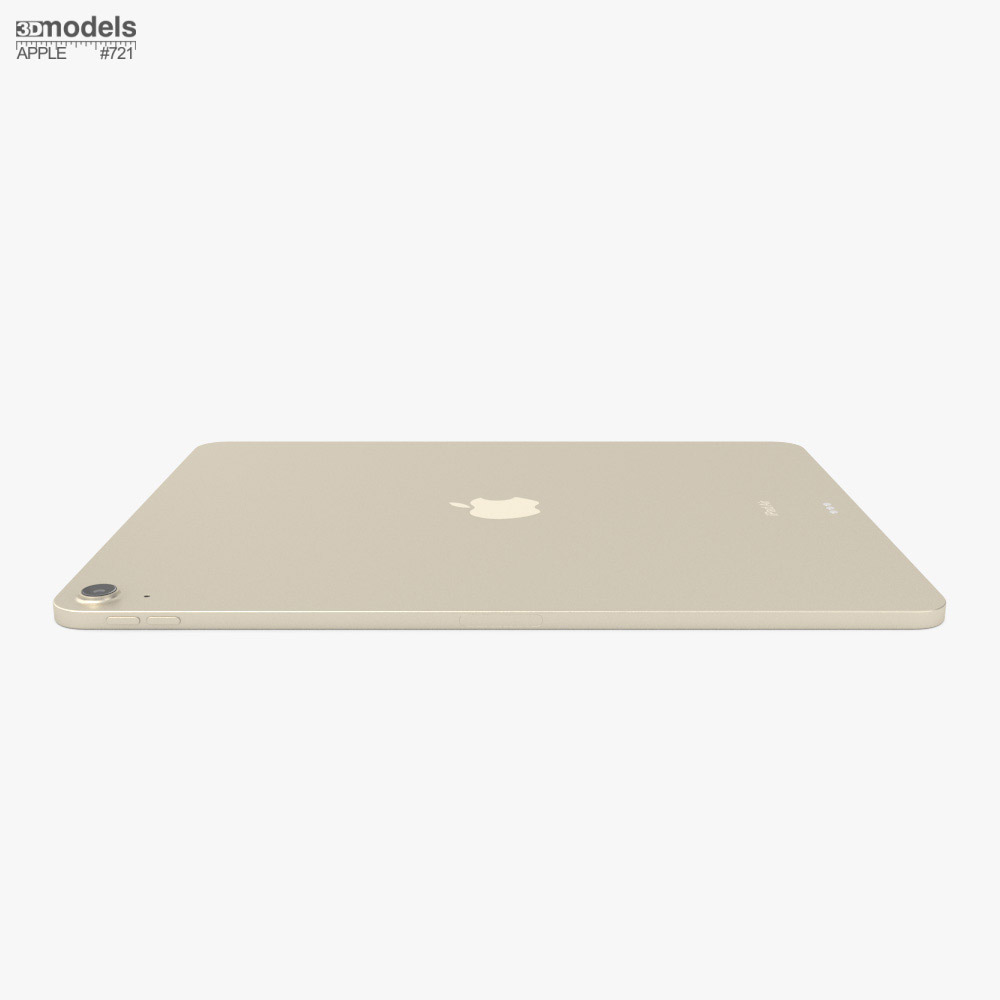 Apple iPad Air M3 13-inch (2025) Starlight 3D model - Download Tablet ...