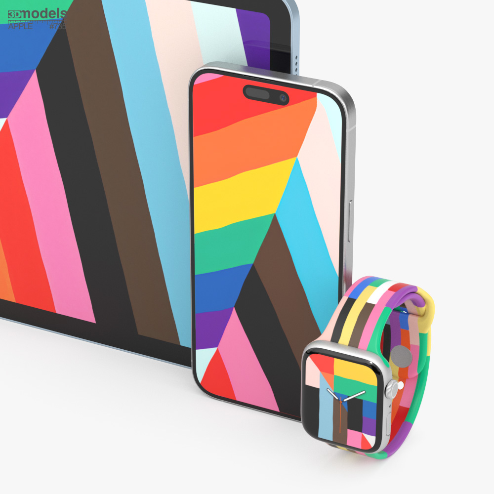 Apple Pride 3D model - Download Phones on 3DModels.org